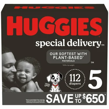 Huggies Snug & Dry Size 5 Baby Diapers, Over 27 lbs, 22 Ct, Absorbs ...