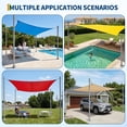 2 Pack 10ft Shade Sail Poles,Adjustable Height Metal Outdoor Support ...