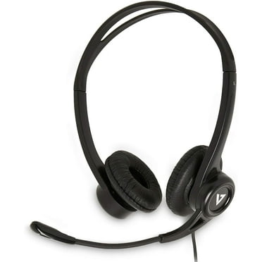 V7 Lightweight Stereo Headphones, Dark Gray - Walmart.com