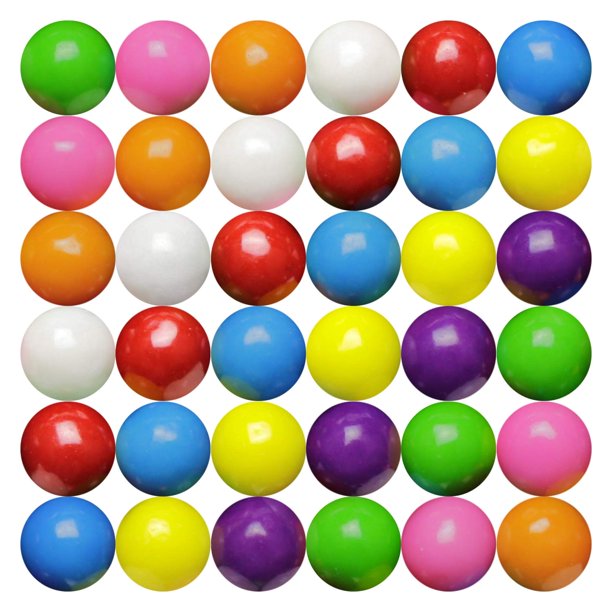 13 mm 0.5 inch Fruity Mix Gumballs 4x1 Lb - Assorted Colors Gum Balls ...