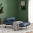GDF Studio Lancer Mid Century Modern Fabric Tufted Chaise Lounge with ...