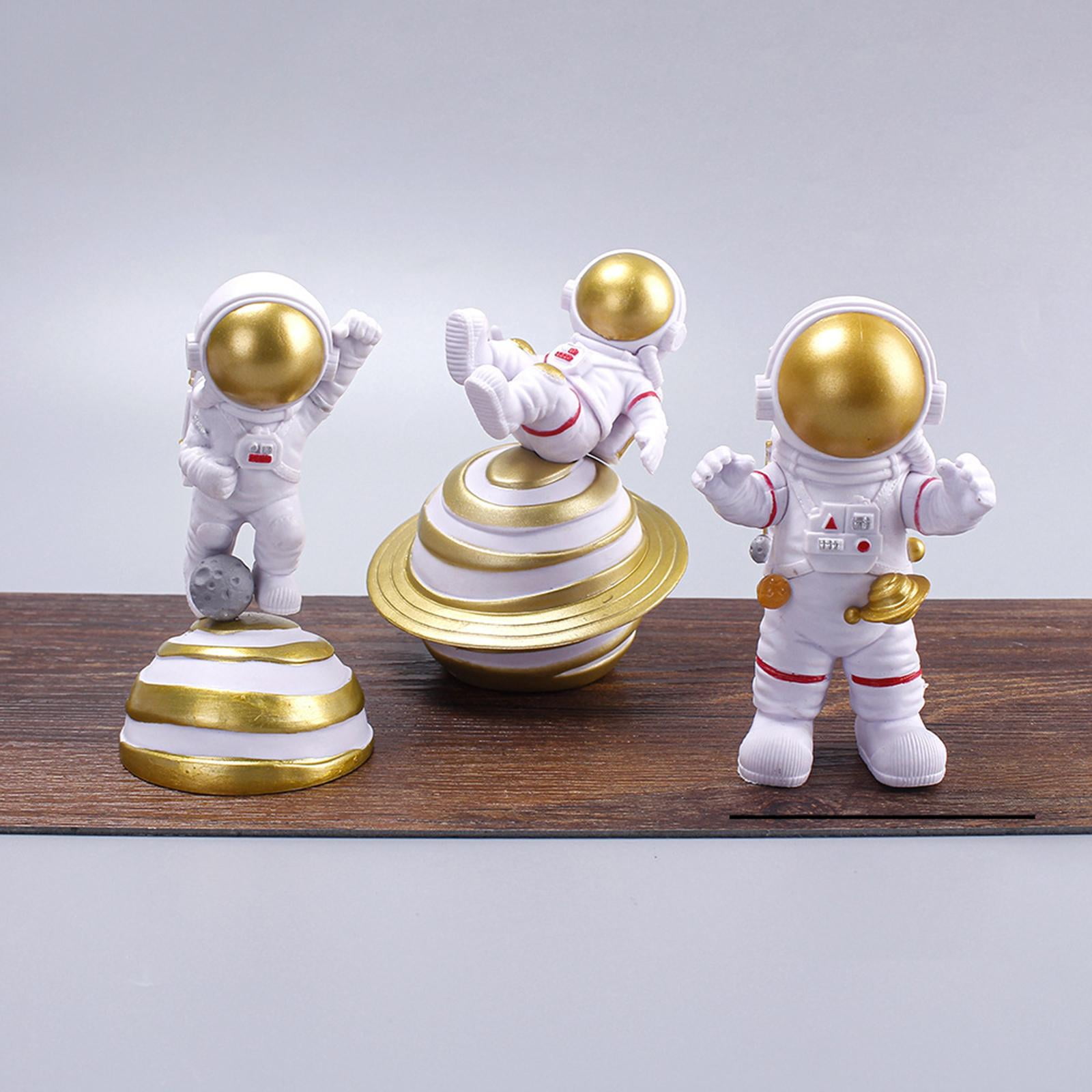 3Pcs Astronaut Statue Spaceman Figurine Decoration Outer Space ...