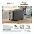 Mainstays Cool Mist Humidifier, 1 gal, MDH-0103JB, Black - Walmart.com