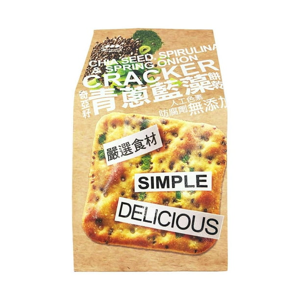 Sun Friend Chia Seed.Spirulina&Spring Onion Cracker 180g - Walmart.com