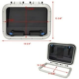 Gebo Boat Flushline Deck Hatch 80.50.40.01 | 17 3/4 x 12 5/8 Inch (Kit ...