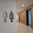Modern Universal Bathroom Signage, Men Women Toilet Symbol Sign for ...