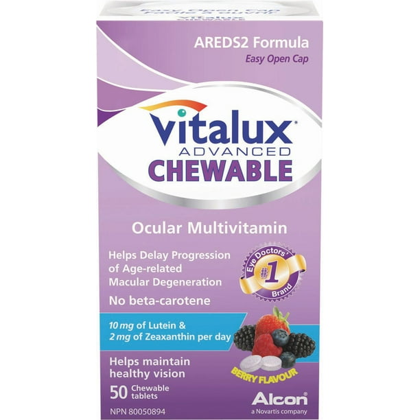 VITALUX® Advanced, Chewable Ocular Multivitamin, Macular Degeneration ...