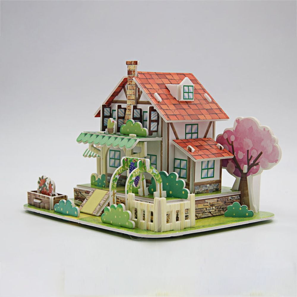 Children Gift Hand-assembled Toy Educational Toy DIY Handmade House ...