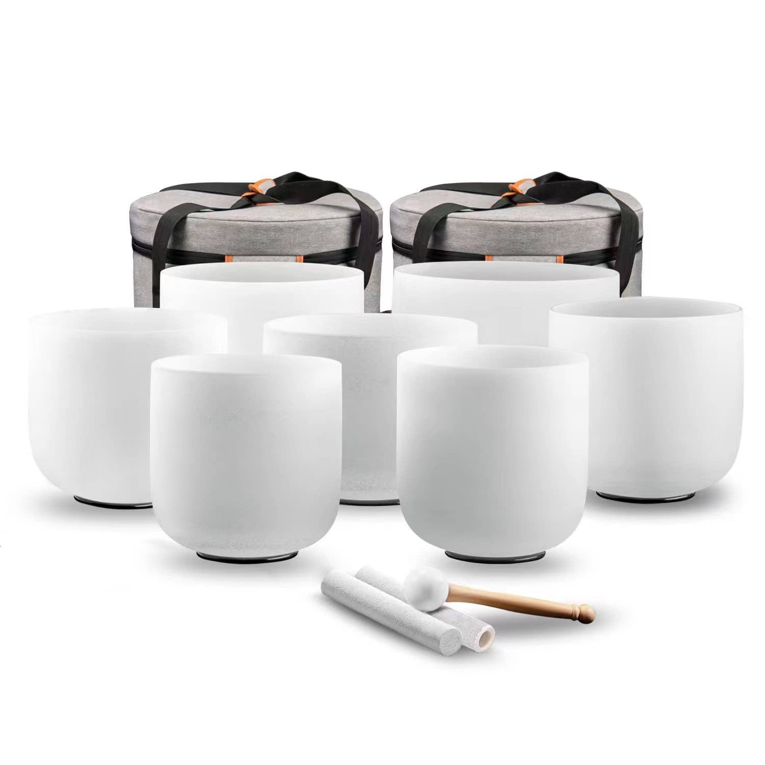 Click here for Ryan Dvan 432 Hz 7-12 Inch Set Of 7 Frosted Quartz... prices