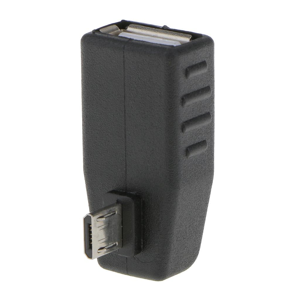 Micro USB OTG Adaptador Hacia la Izquierda para PC Teléfono Hugo Adaptador USB OTG | Walmart en ...
