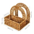 Woven Napkin Holder, Rattan Style Countertop Organizer, Waterproof ...