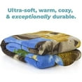 "Dawhud Direct | Super Soft Plush Fleece Throw, Dogs Outdoor Guys ...