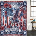 54x78 Inch Shower Curtain Decorative Independence Day Bathtub Bath ...