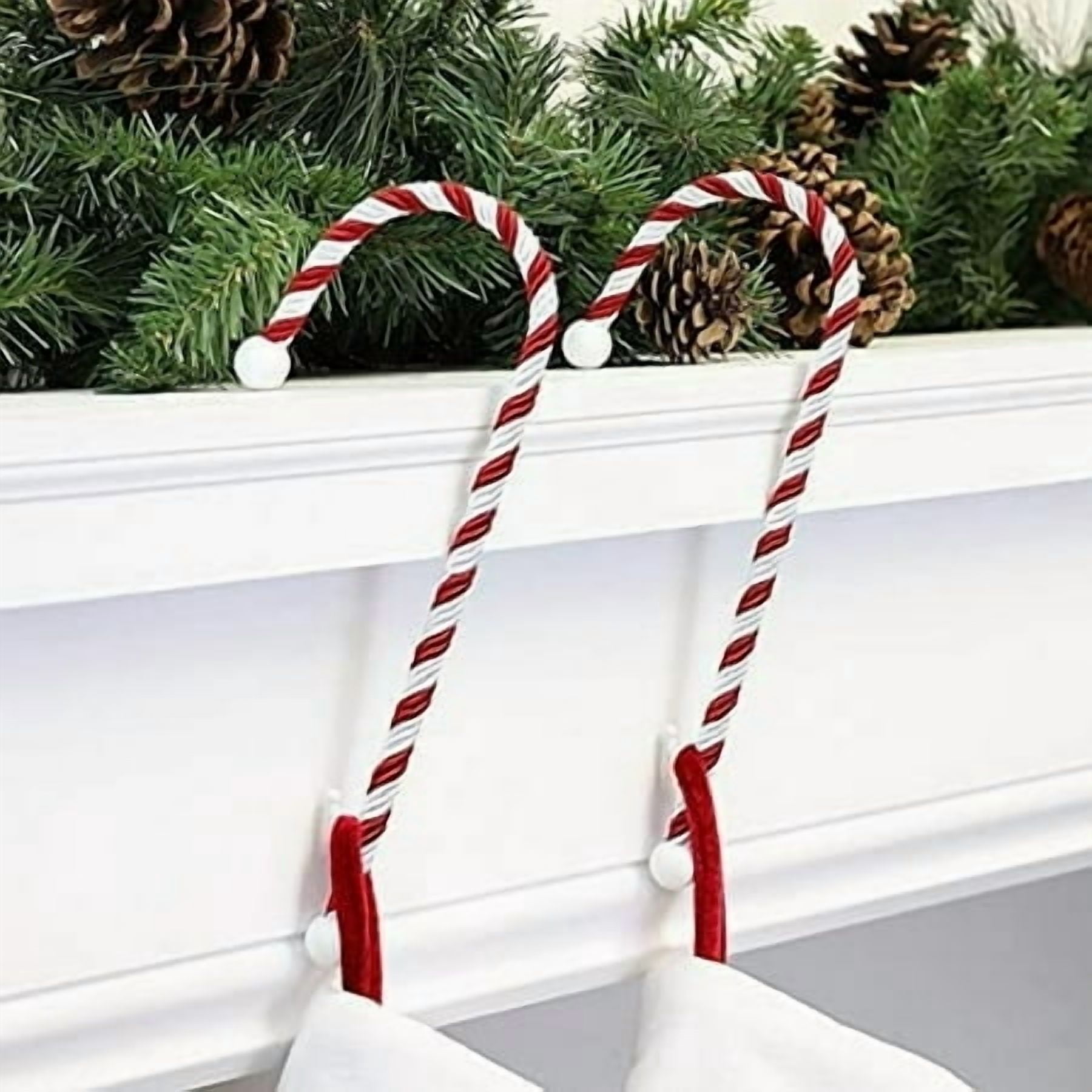 Click here for Haute Decor Candy Cane Stocking Holder (Classic 2-... prices