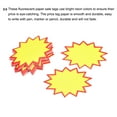 Blank Star Burst Sale Signs Price Tags Paper Pricing Labels 70x50mm ...