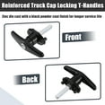 Unique Bargains 2 Set Right Cap Locking T-Handles for Pickup Truck Cap ...