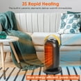 1200W PTC Ceramic Space Heater, 6 Modes, Overheating Tip over ...