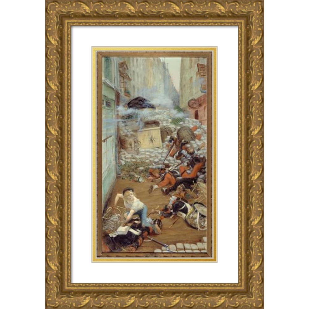 Adolphe Léon Willette 15x24 Gold Ornate Framed and Double Matted Museum ...