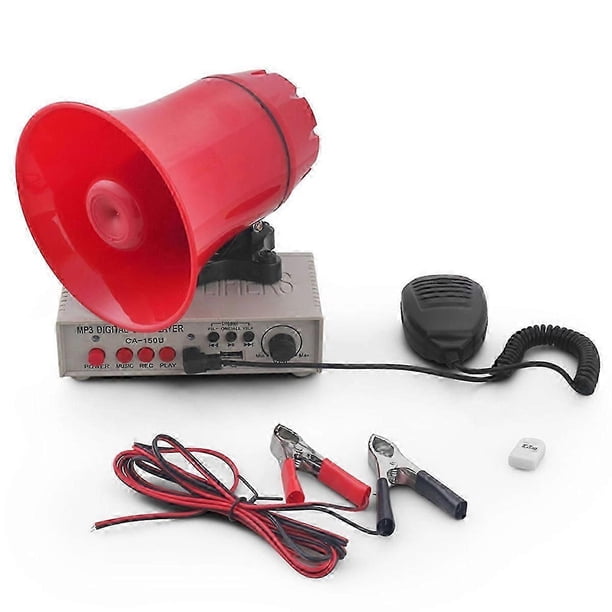Car Warning Alarm Police Siren Horn Speaker with Amplifiers,MIC System ...