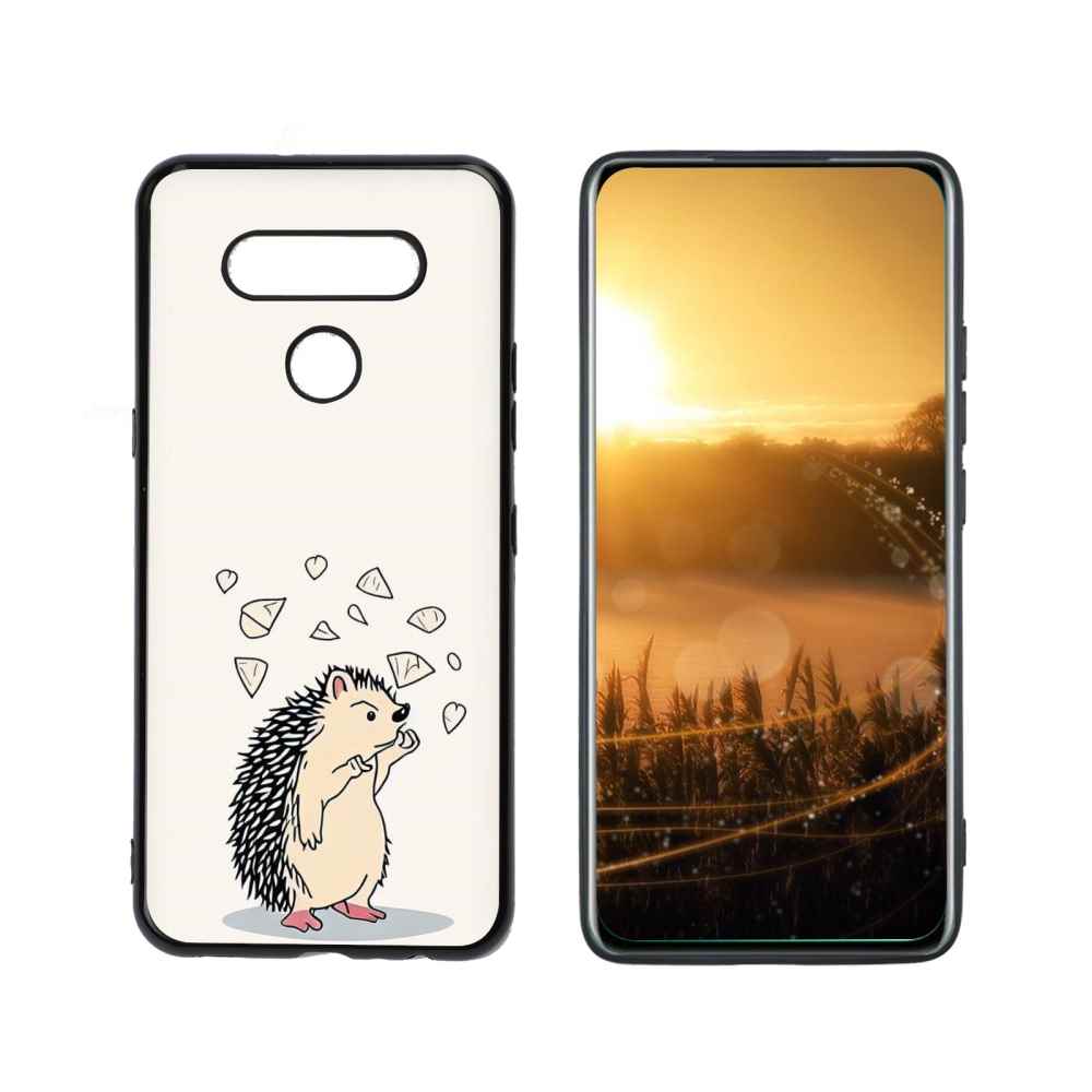 Compatible with LG Q51 Phone Case, Hedgehog-animal-45 Case Silicone ...