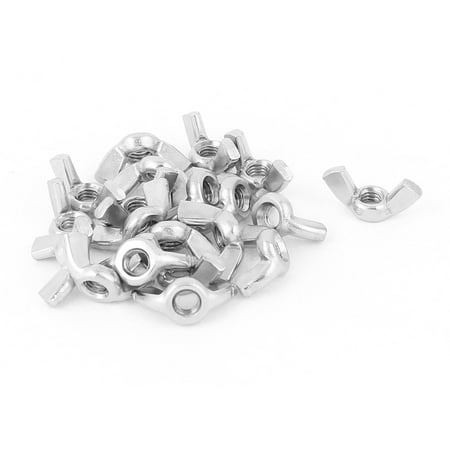 20Pcs 304 Stainless Steel M6 Butterfly Wingnut Screw Wing Nuts ...