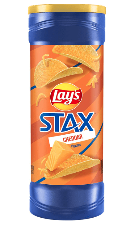 Lay's Stax Potato Crisps, Cheddar, 60.5 Ounce (Pack of 11) - Walmart.com