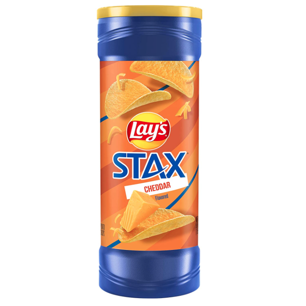 Lay's Stax Potato Crisps, Cheddar, 60.5 Ounce (Pack of 11) - Walmart.com