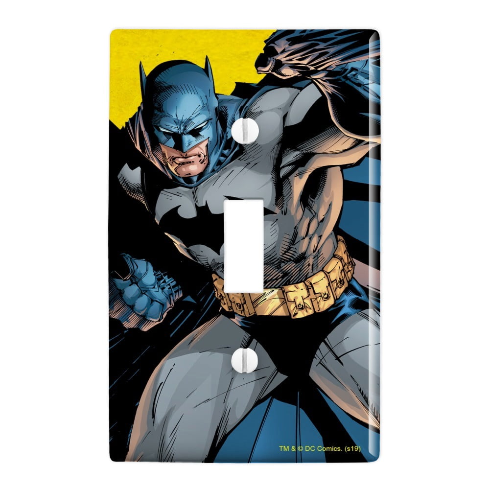 Batman Character Plastic Wall Decor Toggle Light Switch Plate Cover ...