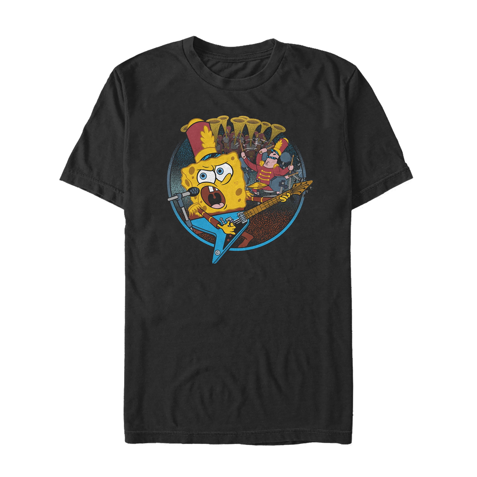 Men's SpongeBob SquarePants Bank Geek Practice Graphic Tee Black Medium ...