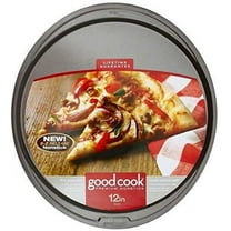 GOOD COOK 12 Inch Non-Stick Steel Pizza Pan, Hand Wash Only, Heavy-Duty ...
