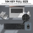 SANPTENT Wireless Keyboard and Mouse Combo, 104 Full Size Keyboard, 2 ...