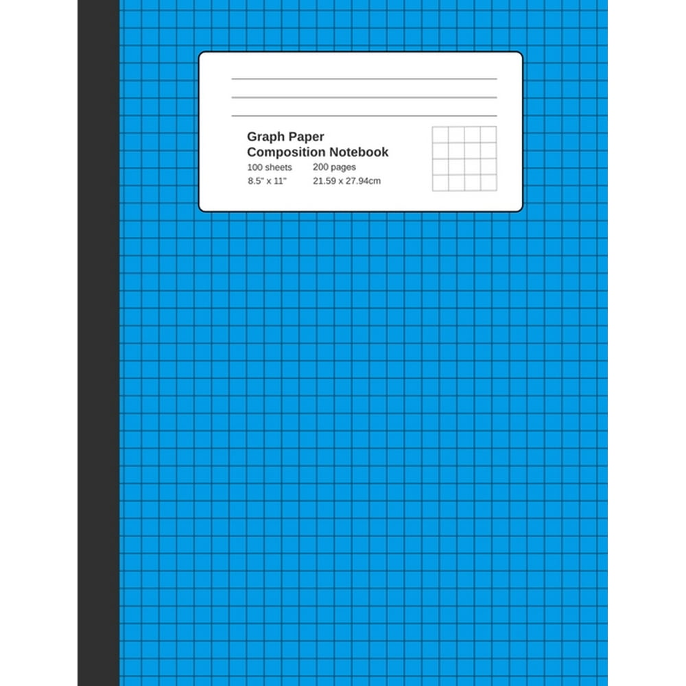 Graph Paper Composition Notebook Pacific Blue Grid Paper Notebook