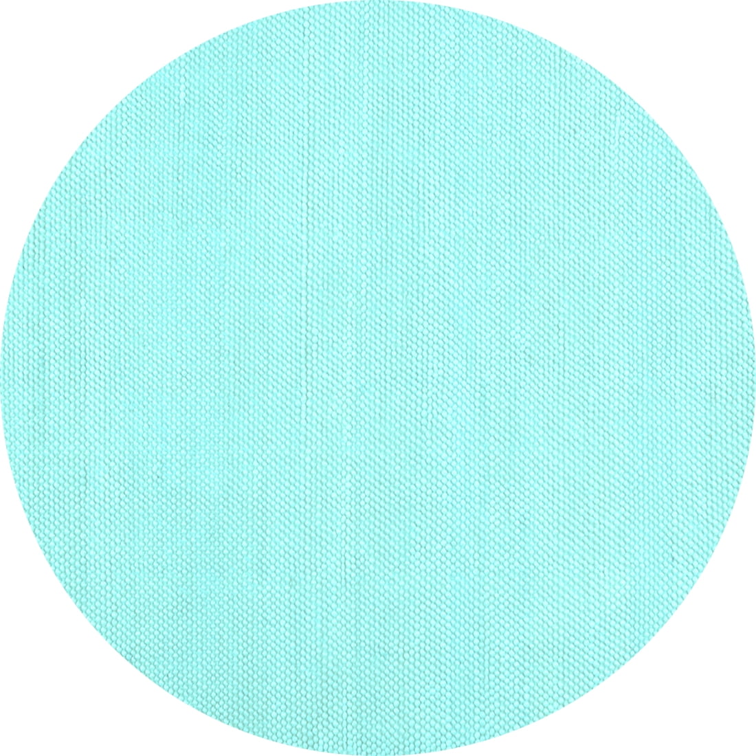 Ahgly Company Indoor Round Solid Light Blue Modern Area Rugs, 7' Round ...