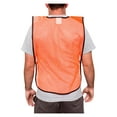 Rugged Blue Non-ANSI High-Vis Mesh Safety Vest, Hi-Vis Orange, XL ...