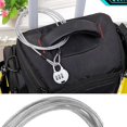 2 Pcs Security Steel Cable, 3mm*1m Double Loop Flexible Securities ...