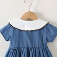 Babcutegg Cute Denim Dress With Floral And Bunny Embroidery, Short ...