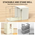 Clothes Storage Bins With Metal Frame Foldable Organizers Containers ...