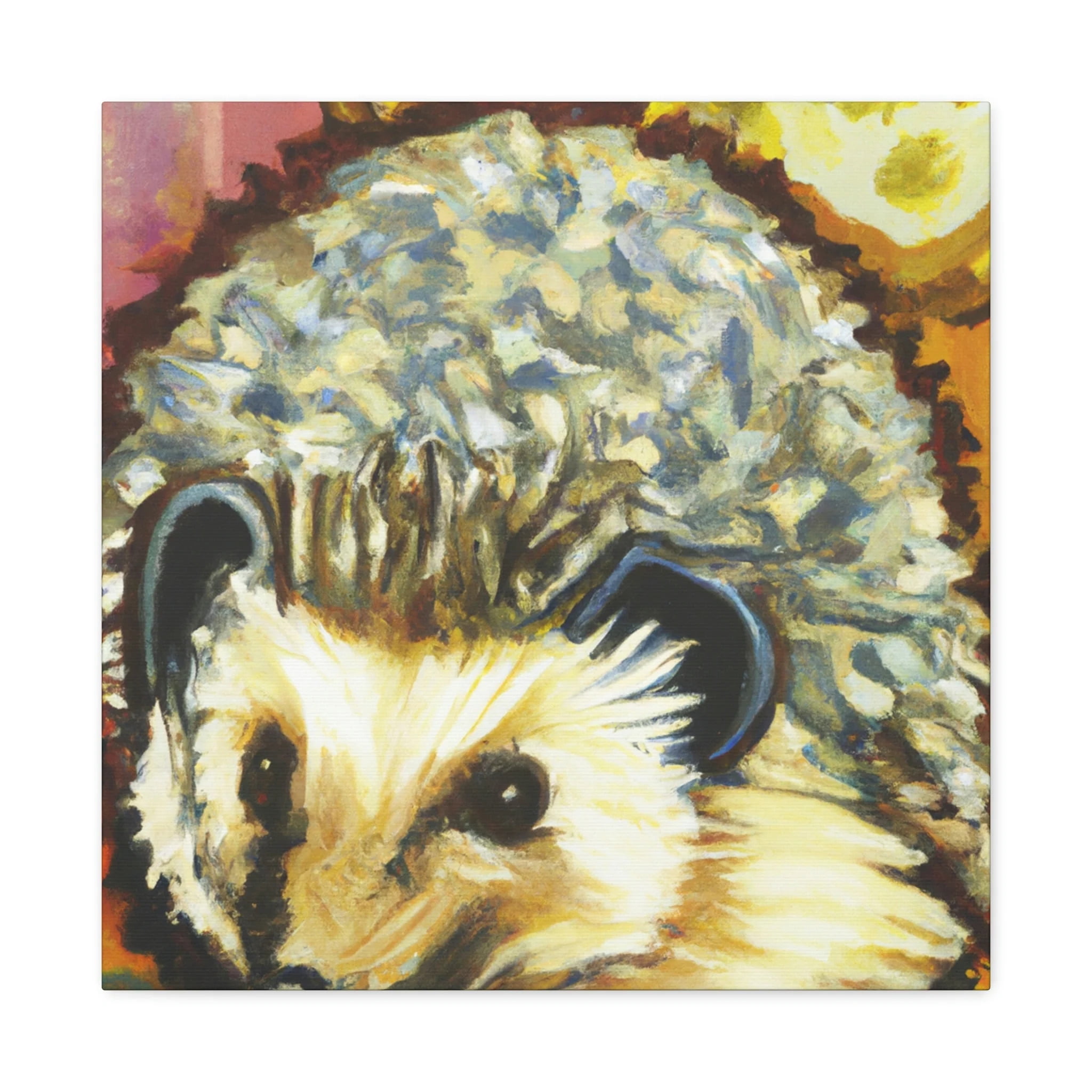 Hedgehogs in Art Deco - Canvas - Walmart.com