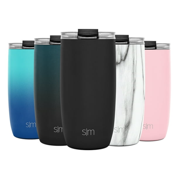Simple Modern 16oz Voyager Travel Mug Tumbler w/ Clear Flip Lid & Straw ...