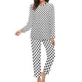 Polka Dots Pajamas Classic Black and White Warm Pajama Sets Woman 2 ...