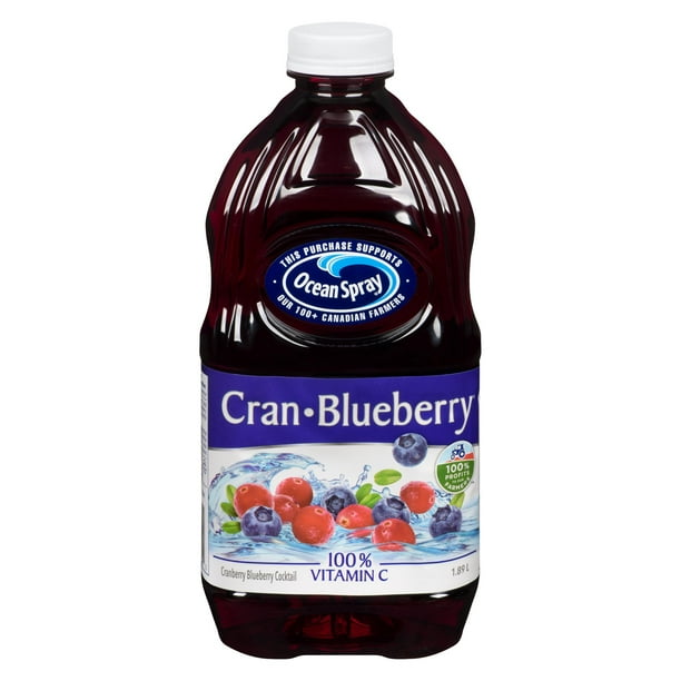 Ocean Spray Cran•Blueberry™ Cranberry Blueberry Cocktail, 1.89 L ...