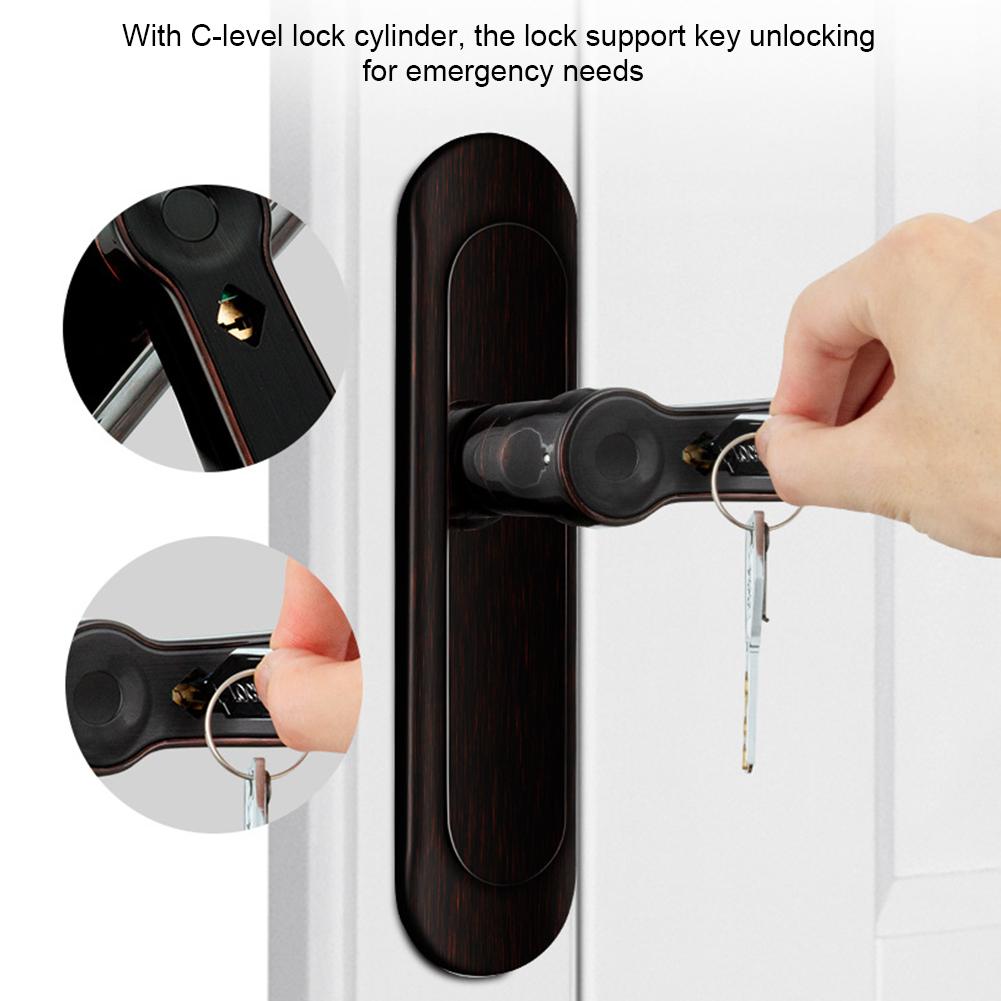 Qiilu FingerPrint Door Lock Smart Electronic Security Bluetooth Voice ...