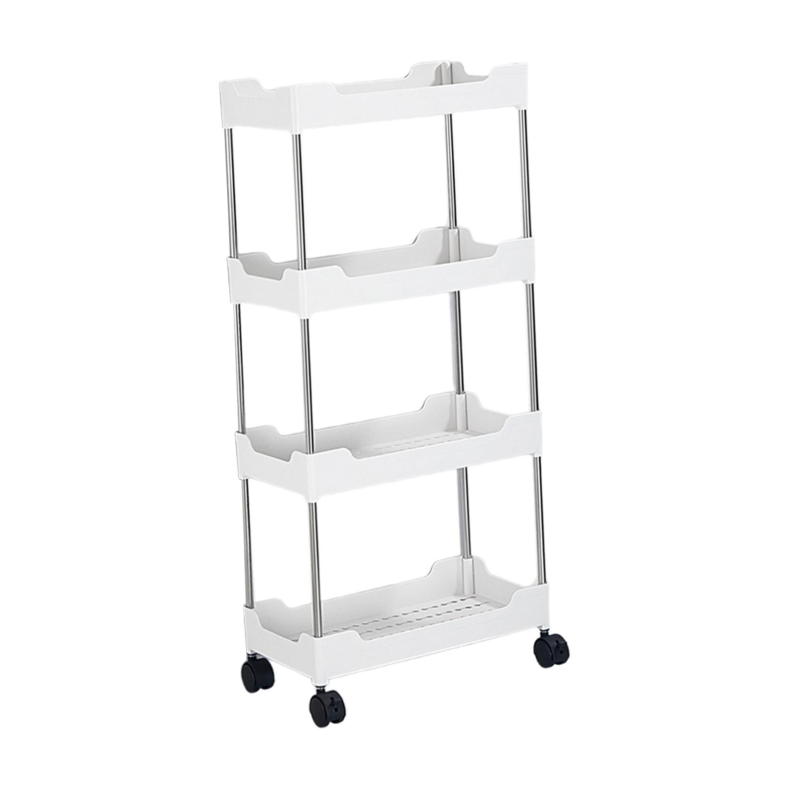 Tnarru Slim Storage Cart Slide Out Storage Cart Fruits Rack Mesh ...