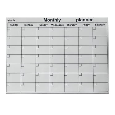 "WallDeca Large Monthly Dry Erase Whiteboard Calendar Planner: Big ...