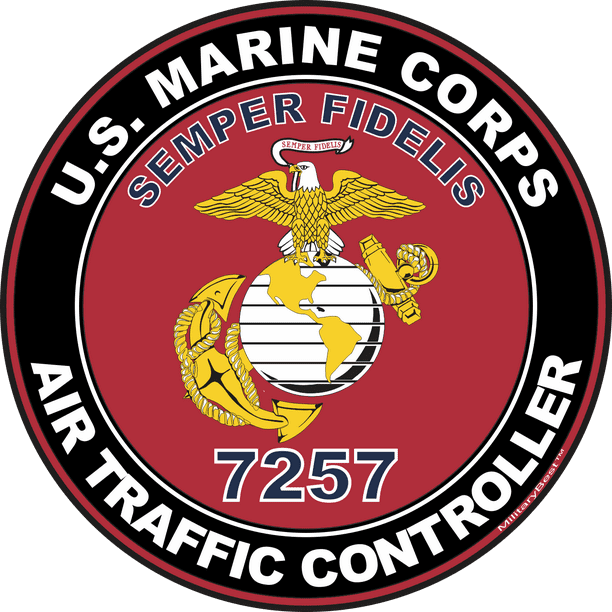 U.S.M.C. MOS 7257 Air Traffic Controller Decal 3.8" - Red - Walmart.com
