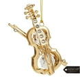 Matashi 24K Gold Plated Vintage Piano Desk Clock with Crystal Studded ...