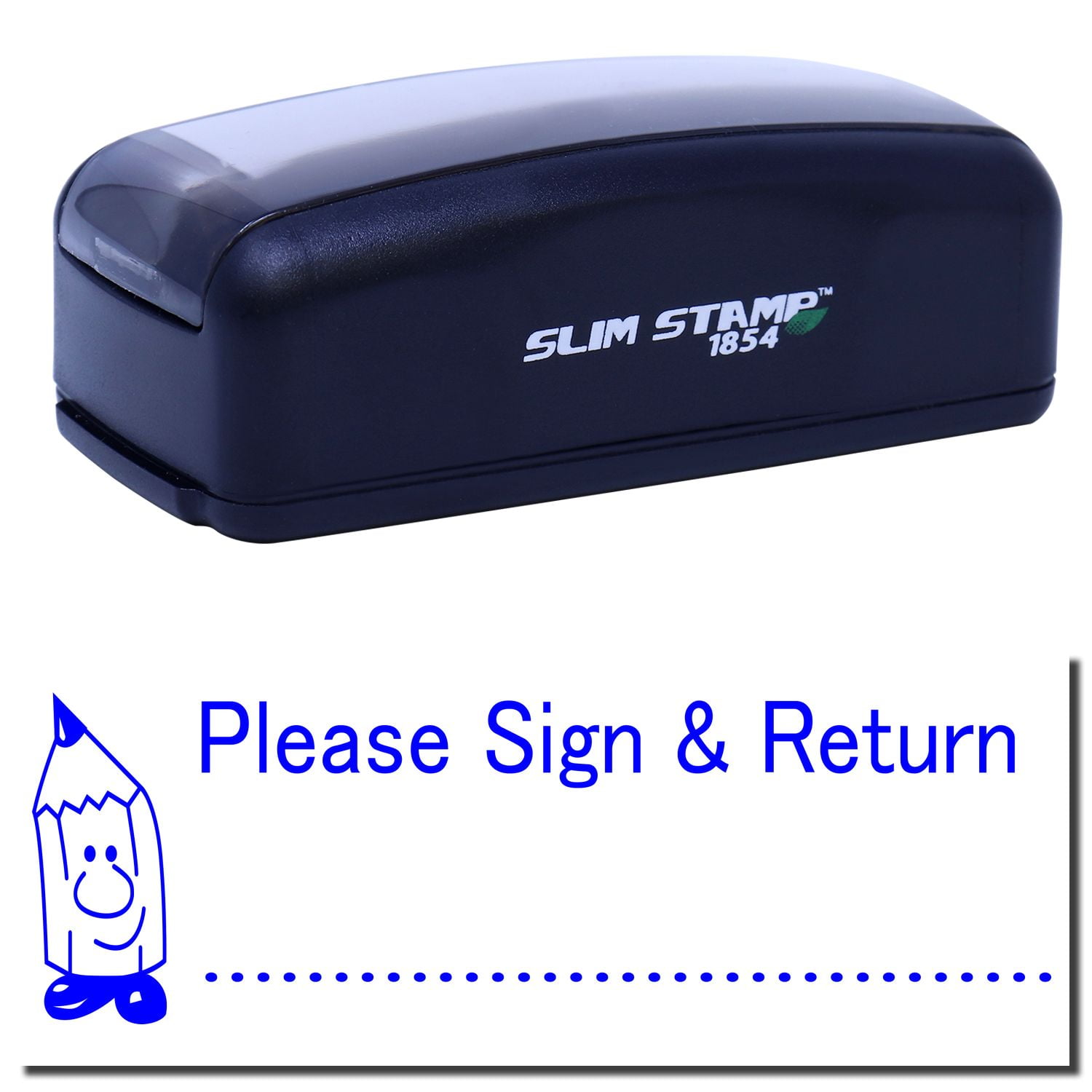 Large Pre-Inked Please Sign and Return Stamp, Slim 1854, Ultra Slim ...