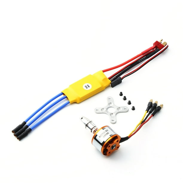 Labymos 2212 2200KV Brushless Motor 30A ESC With T Plug 3.5mm Banana Connectors for RC - Walmart.ca