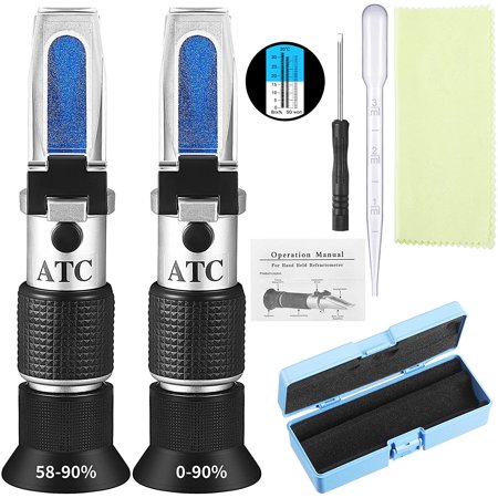 2 Pieces Honey Refractometer for Honey Moisture 58 90% Brix Scale Range ...