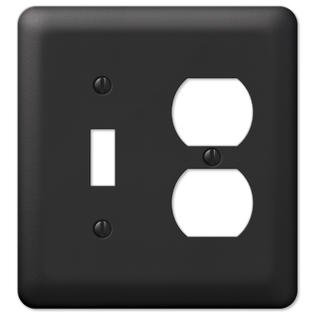 JR Products 12855 Single Switch Face Plate - Black - Walmart.com